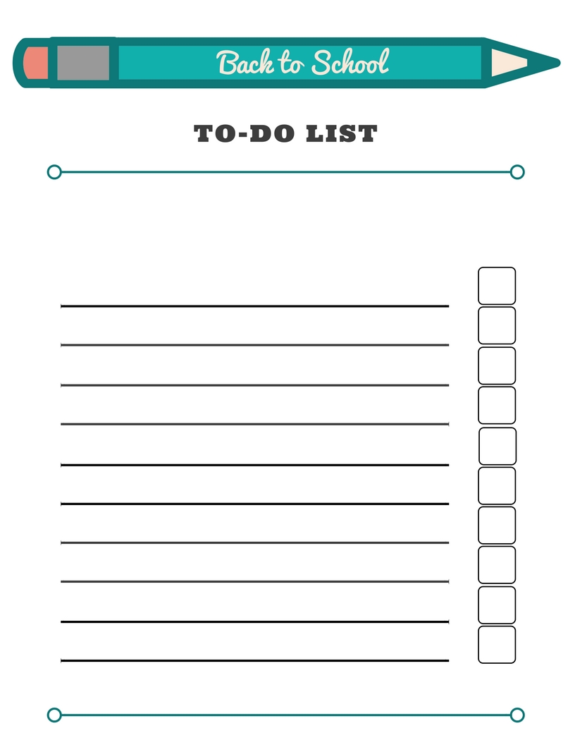 Back to School Checklists - free printable |Keeping it Real