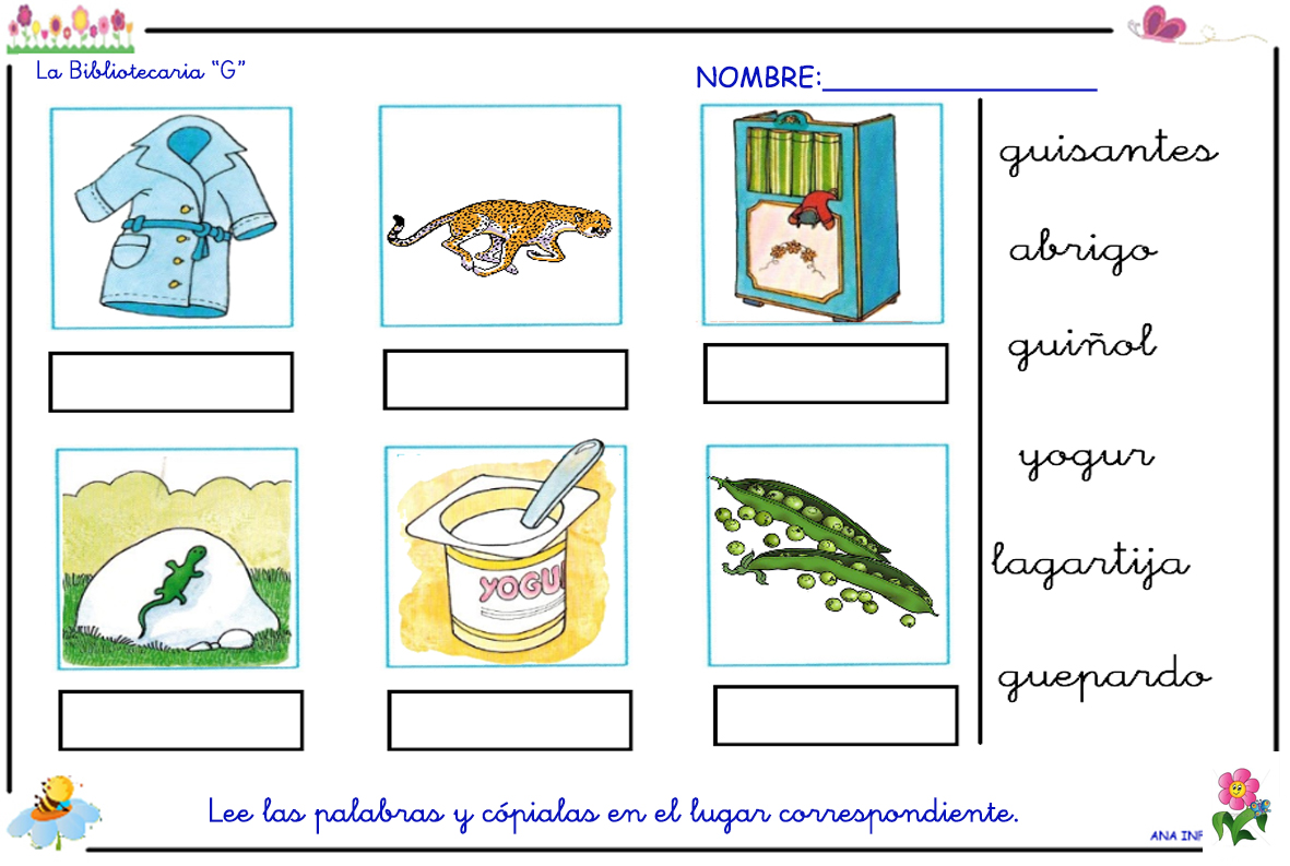 INFANTILES DE ANA V.: LA BIBLIOTECARIA G Y LOS SONIDOS GA, GO , GU, GUE ...