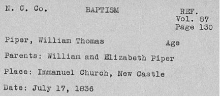 Philip Long of Germany: The Piper family