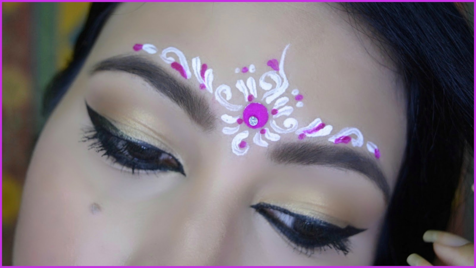 My OBSESSion: 3 Easy Bindi designs for Bengali Bridal makeup | Chandan ...
