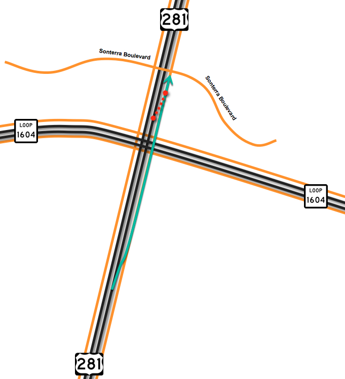 Go Ahead!: US 281 Project: NB Sonterra Exit Ramp Long-Term Closure