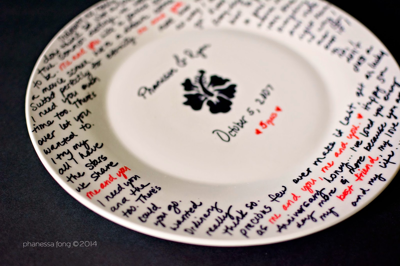 Phanessa's Crafts: Sharpie Personalized Plate