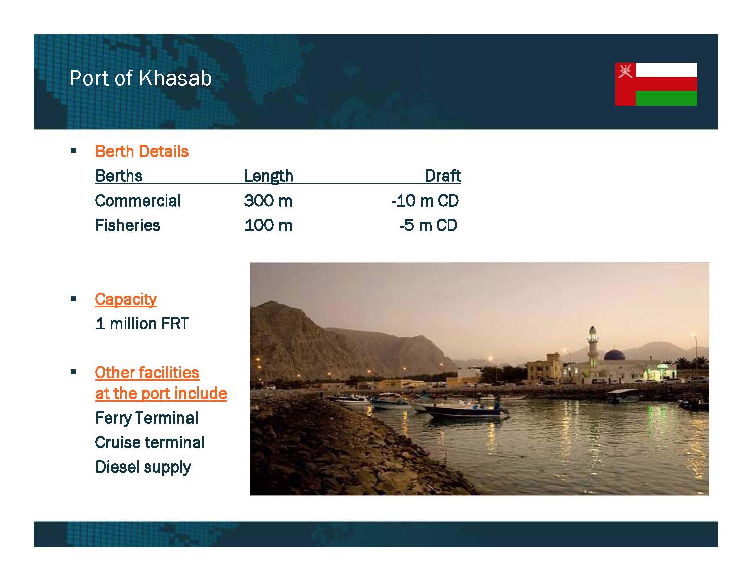 Iranian Opportunity : Oman ports