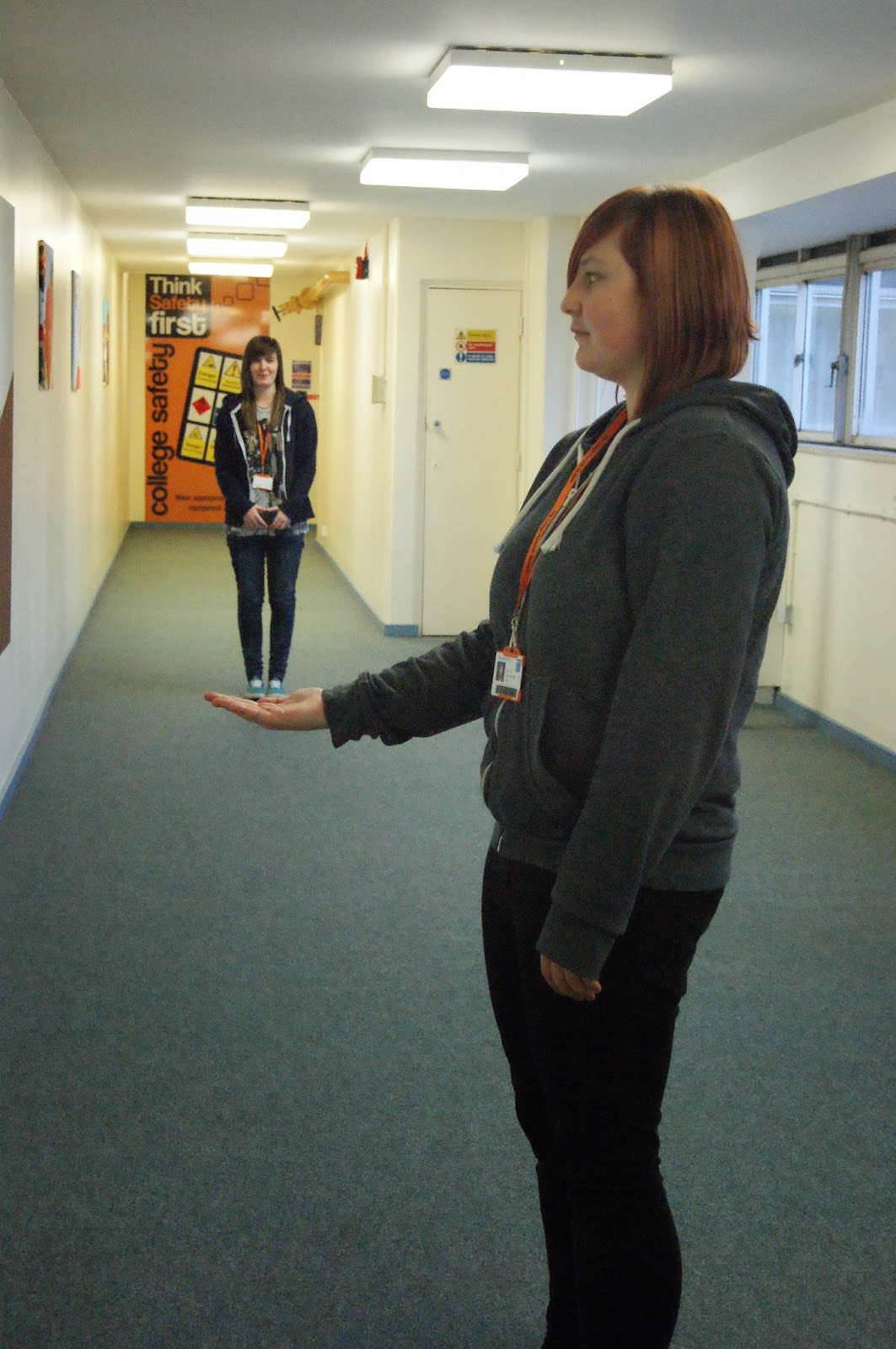 Fear of the dark music video production: false perspective images