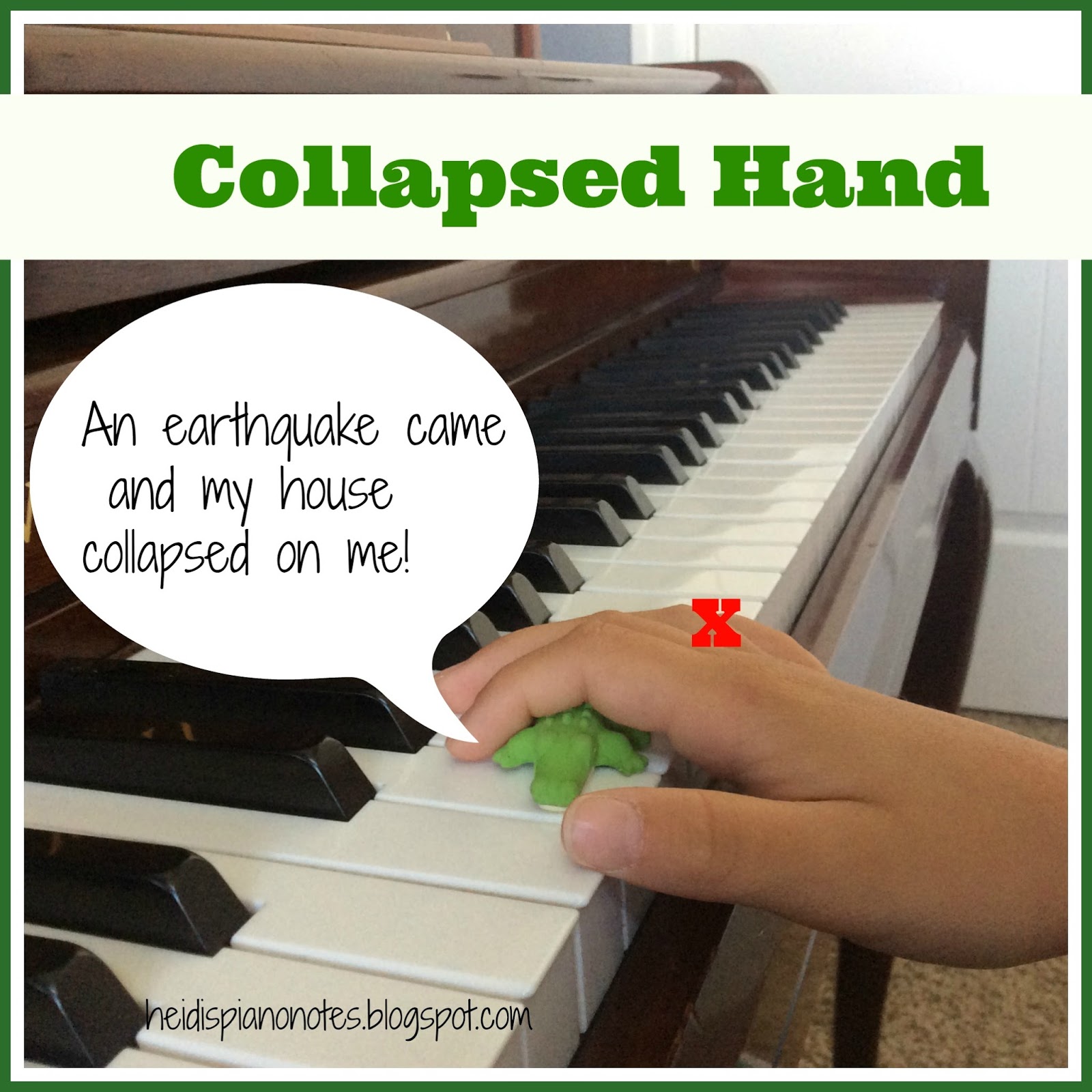 Heidi’s Piano Studio: Proper Hand Position with Nile the Crocodile