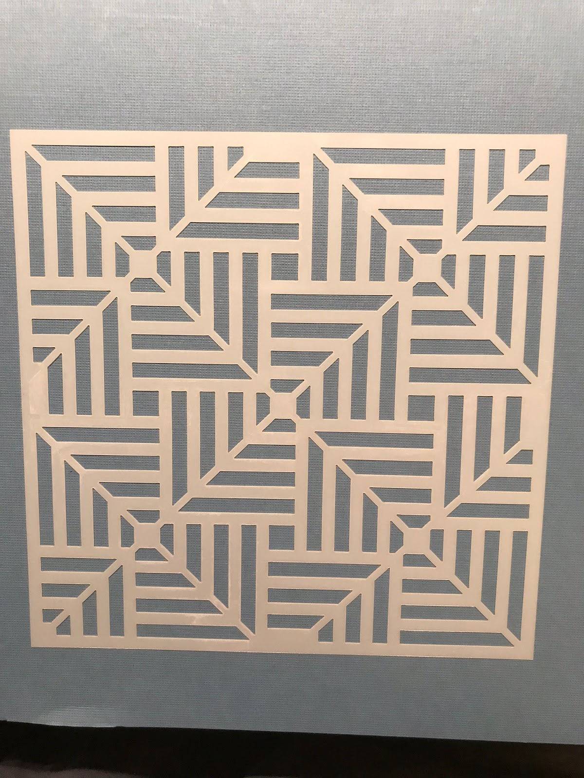 Karen K. Creates: Thank you stencil card