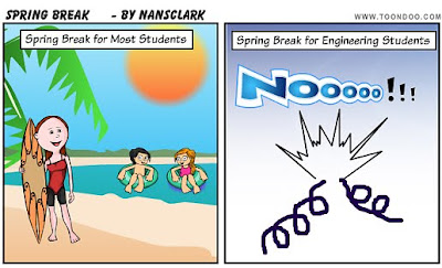 Cartoon Thursday - Spring Break - An Engineer's Aspect