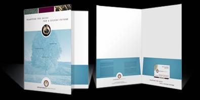 Custom Stationery Packages Design's: Custom two-pocket folders with ...