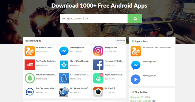 Sure APK Blogger Template