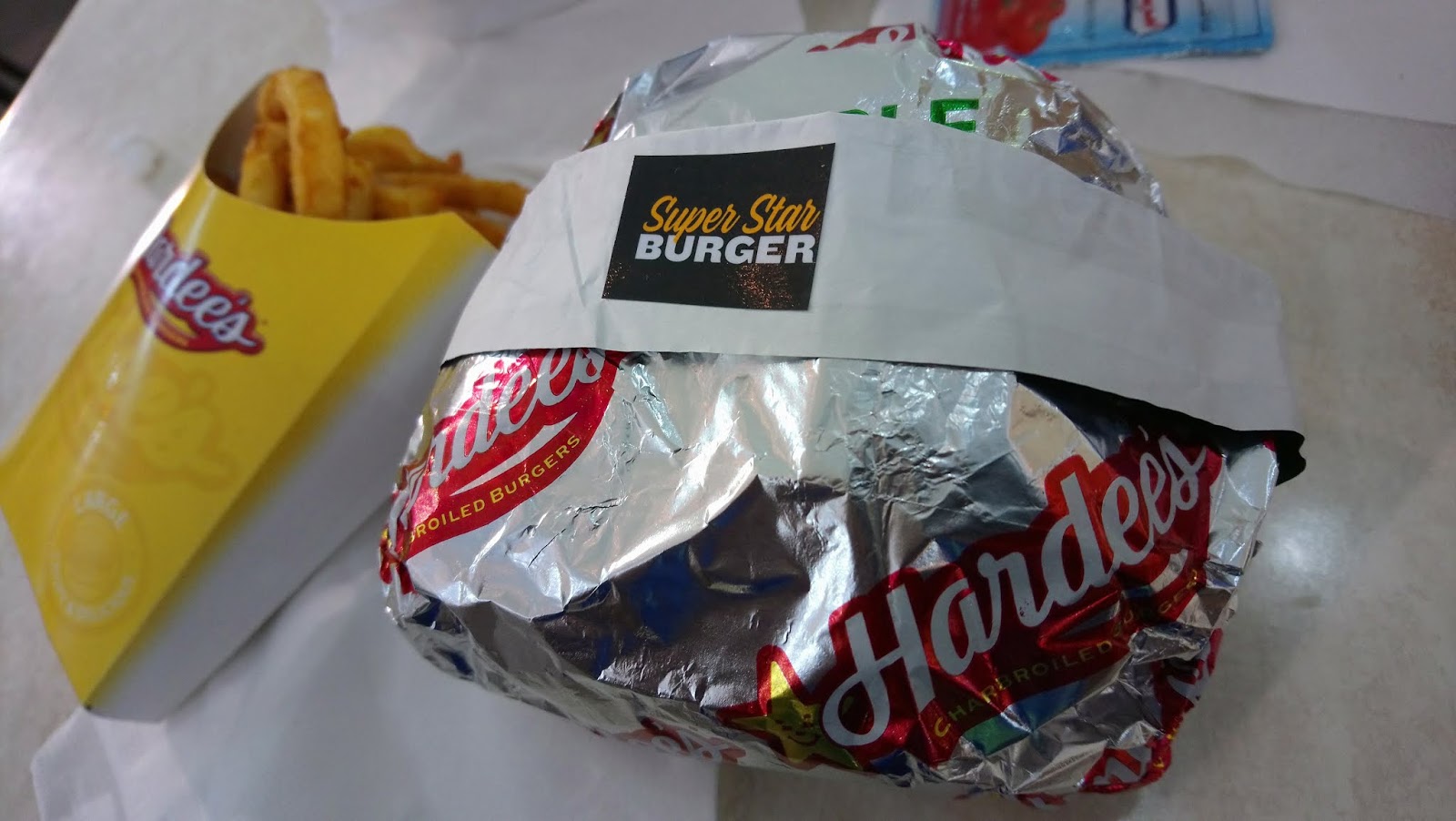 Hardees Super Star Burger Review ~ Alex is my Name