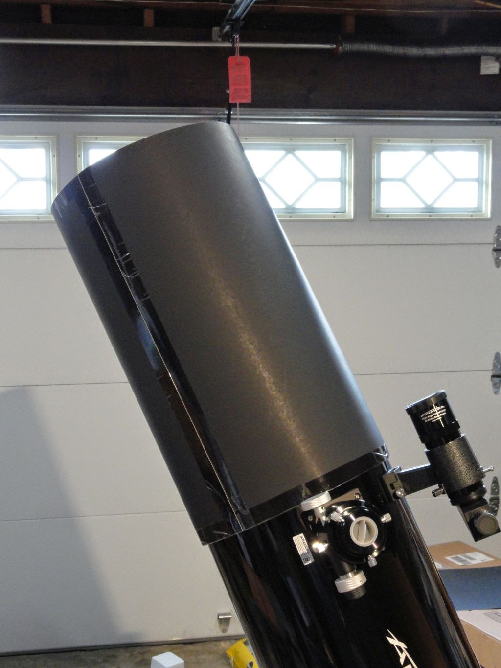 Andy's Astronomy: Some observing, a light shield and knob for my AD10 ...
