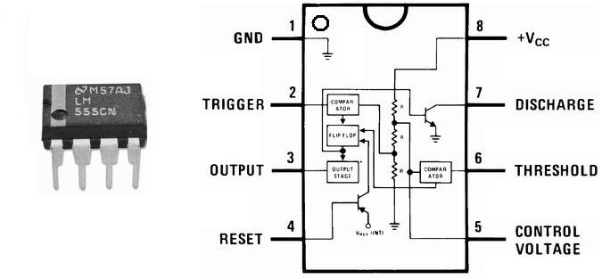 e-CASTA: 555 generador de pulsos
