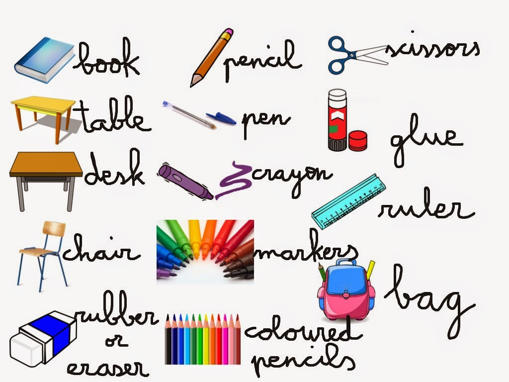 La clase de Amaya: Vocabulary: CLASSROOM OBJECTS