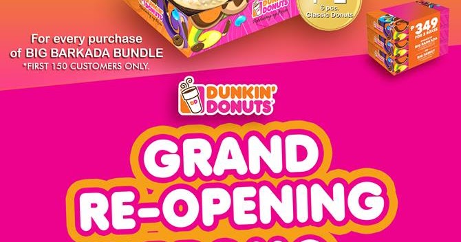 Manila Shopper: Dunkin' Grand ReOpening PISO Dunuts Promo at SM Cebu ...