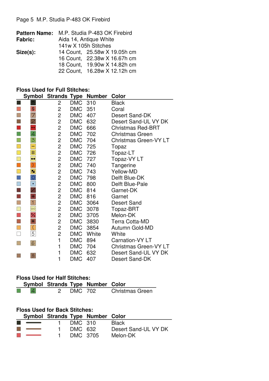 Вышивалка: Р-483 "Огненная птица" МП Студия