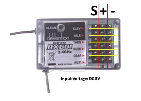 Blog of Wei-Hsiung Huang: How to wire Walkera Devention DEVO RX601 6CH ...