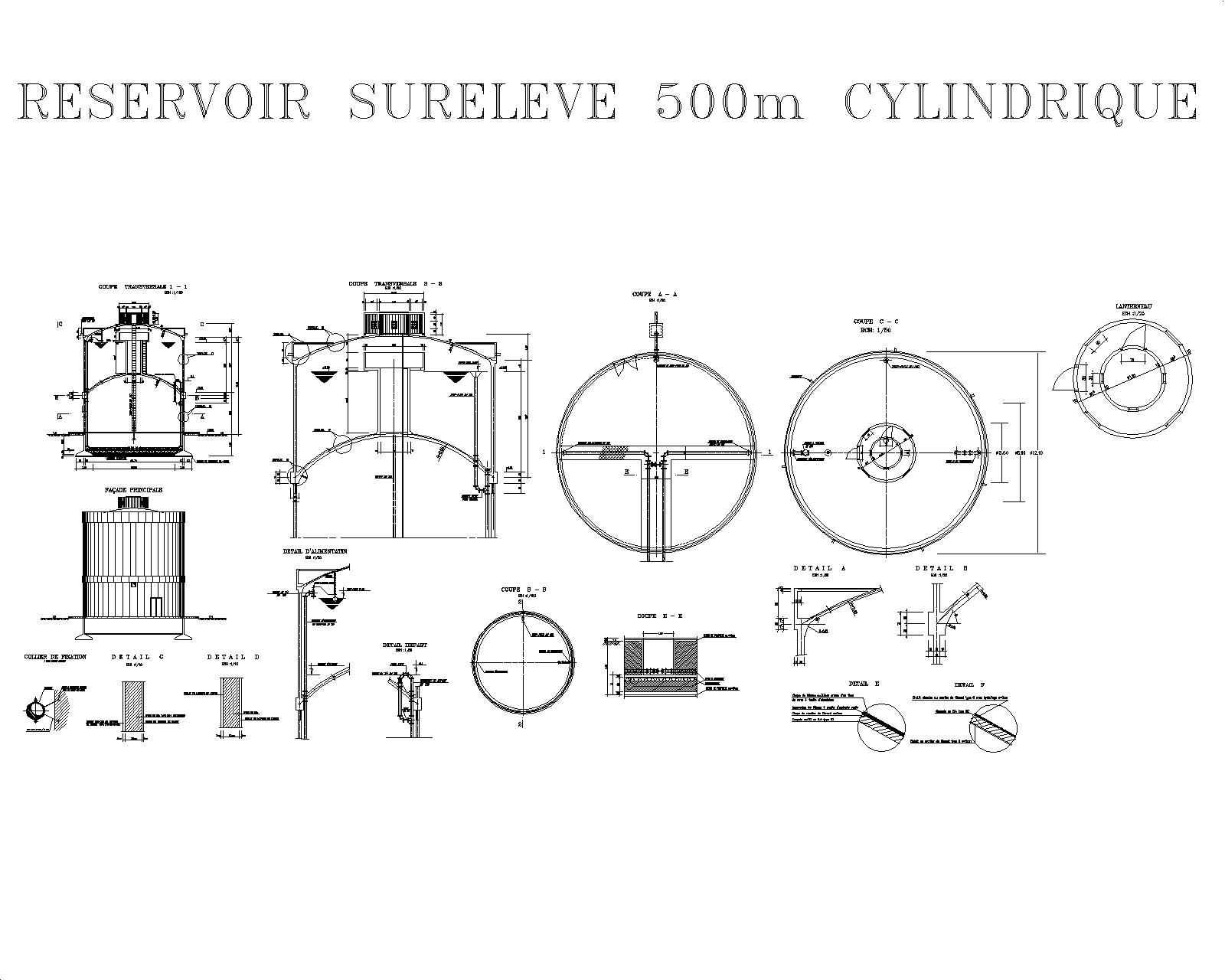 ArchiGenie: PLAN DES RESERVOIR SURELEVE