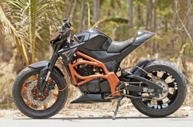 Kumpulan modifikasi Supermotor Suzuki thunder 125 | Modifikasi Motor Trail