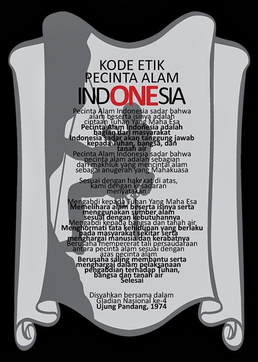 Kode Etik Pecinta Alam Se Indonesia Materi Pecinta Alam