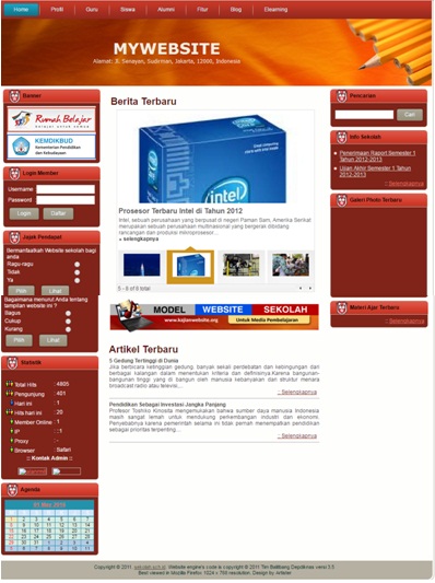 Gratis Source Code Website Sekolah Dengan Php - Sights + Sounds