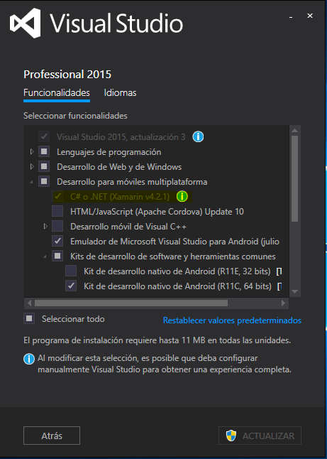 [Xamarin - How To] Instalar Xamarin con Visual Studio 2015 | Christian Amado