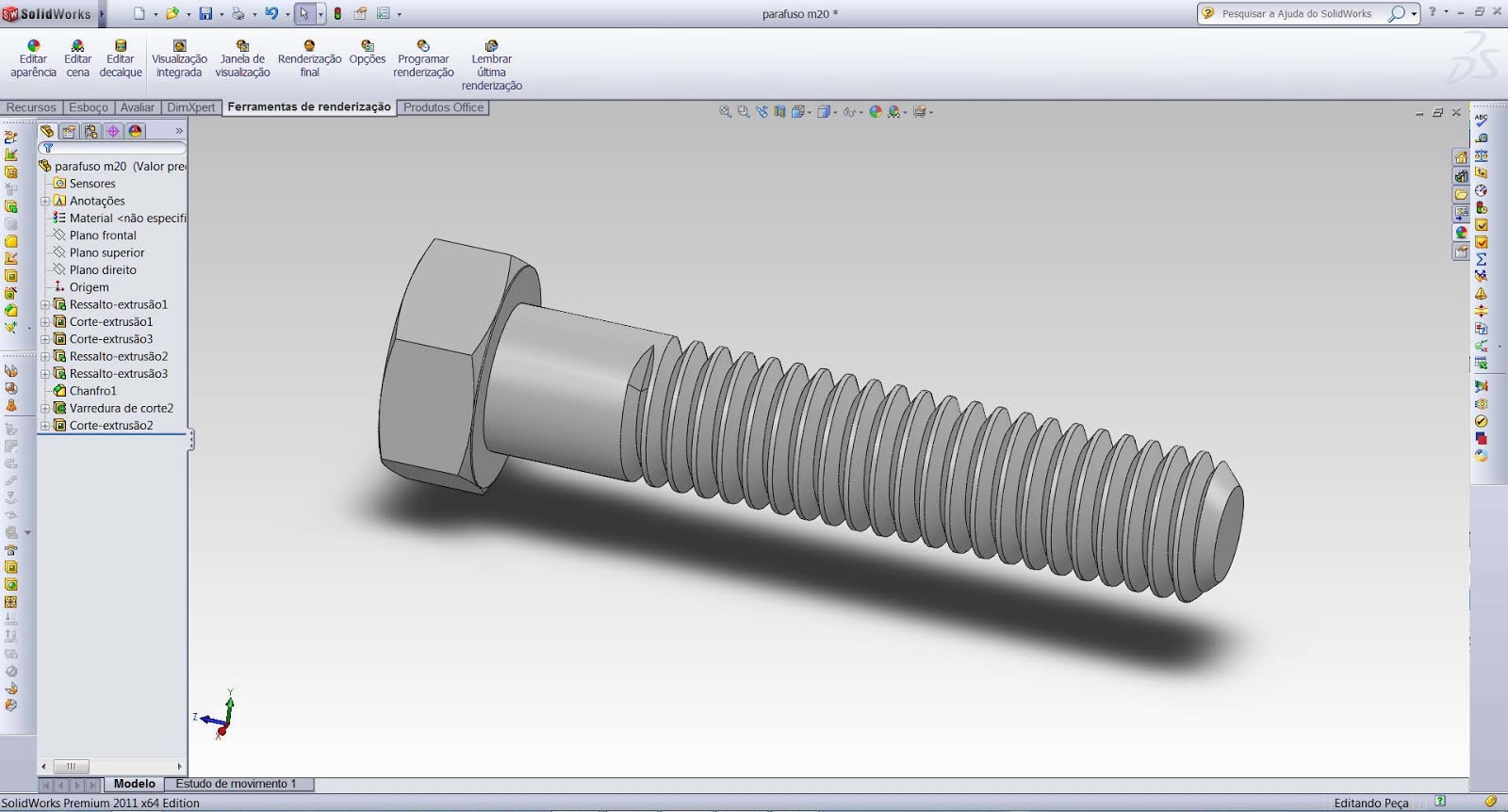 Contorno Digital: Modelando no SolidWorks
