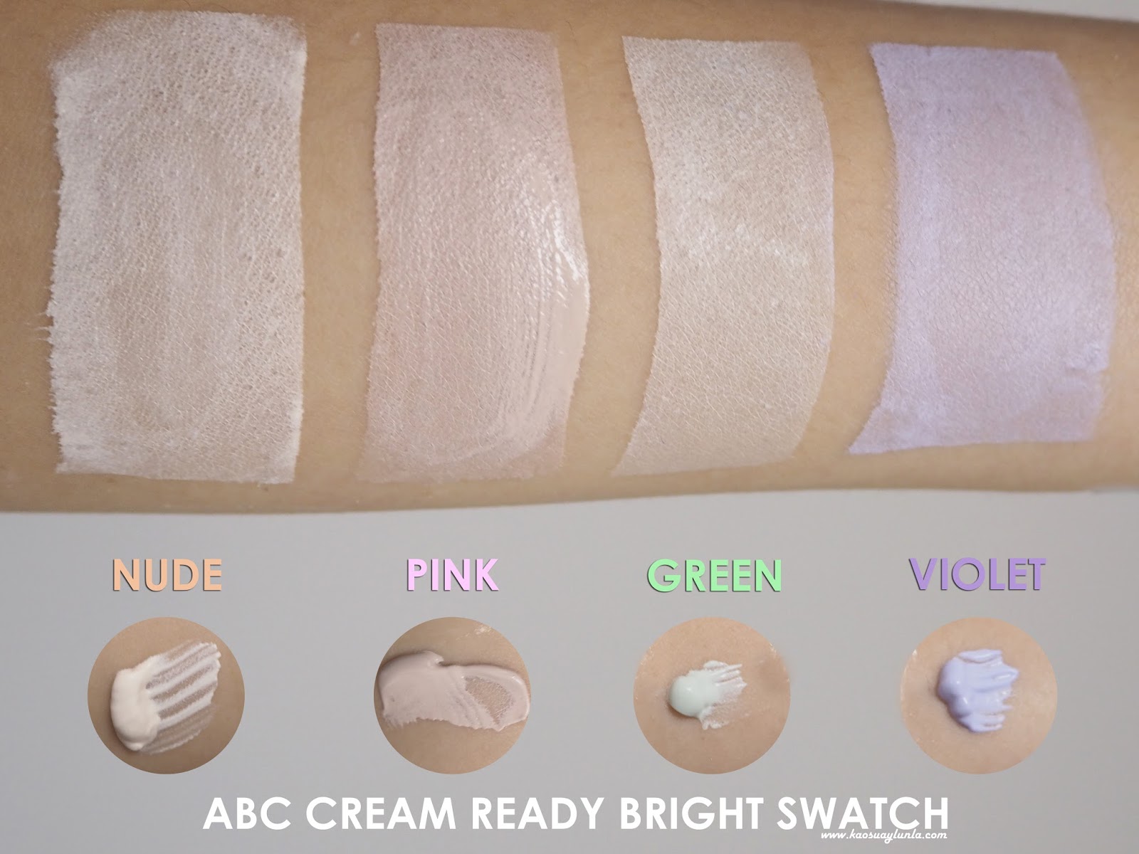 แกะซอง JINNAI ABC CREAM รีวิวทั้ง 4 สูตร | Kaosuaylunla Diary