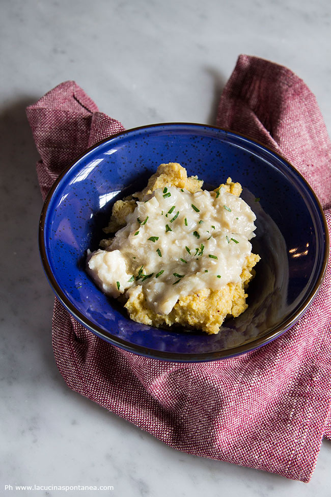 Baccalà con polenta formenton otto file - La cucina spontanea - ricette ...