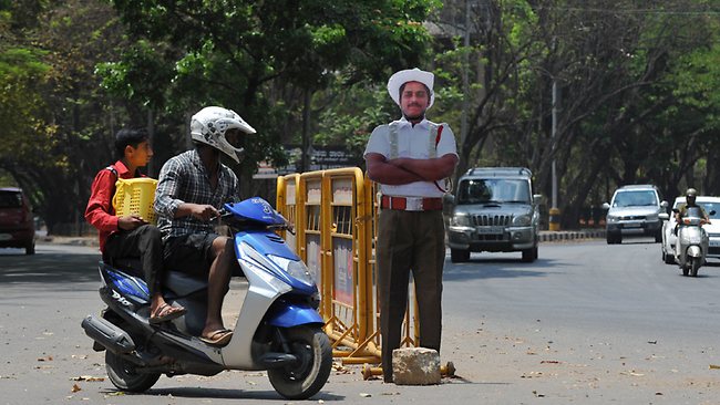 Bengaluru’s Cardboard Policemen | Sand Prints