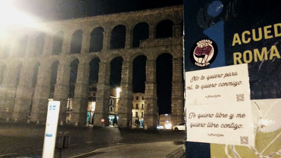 EL ABORIGEN DE LA HONTANILLA: Acción por las calles de Segovia. ¡Di no ...