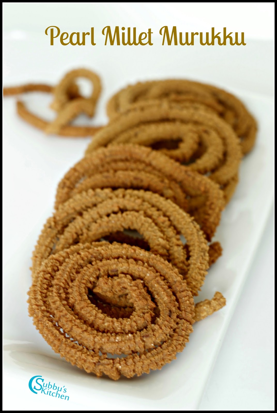 Kambu Murukku Recipe | Pearl Millet Murukku Recipe - Subbus Kitchen