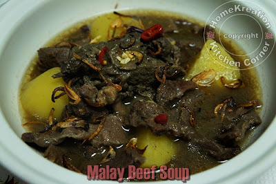 HomeKreation - Kitchen Corner: Sup Daging Kaw (Malay Beef Soup)