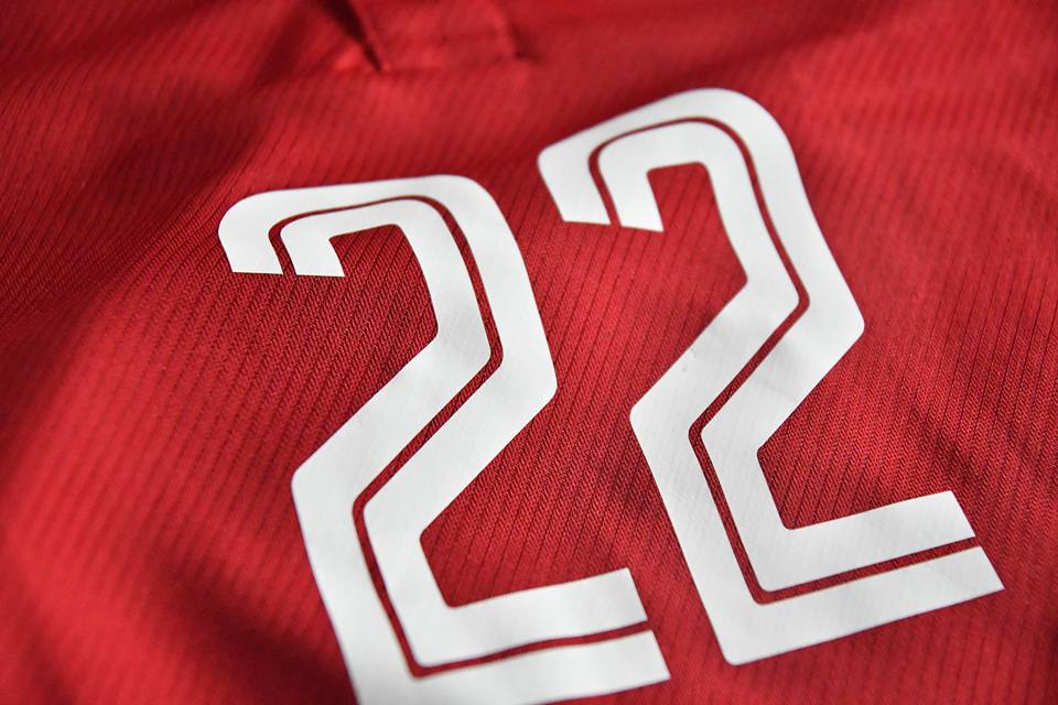 Font Number Football: Thailand Warrix Sport 2018