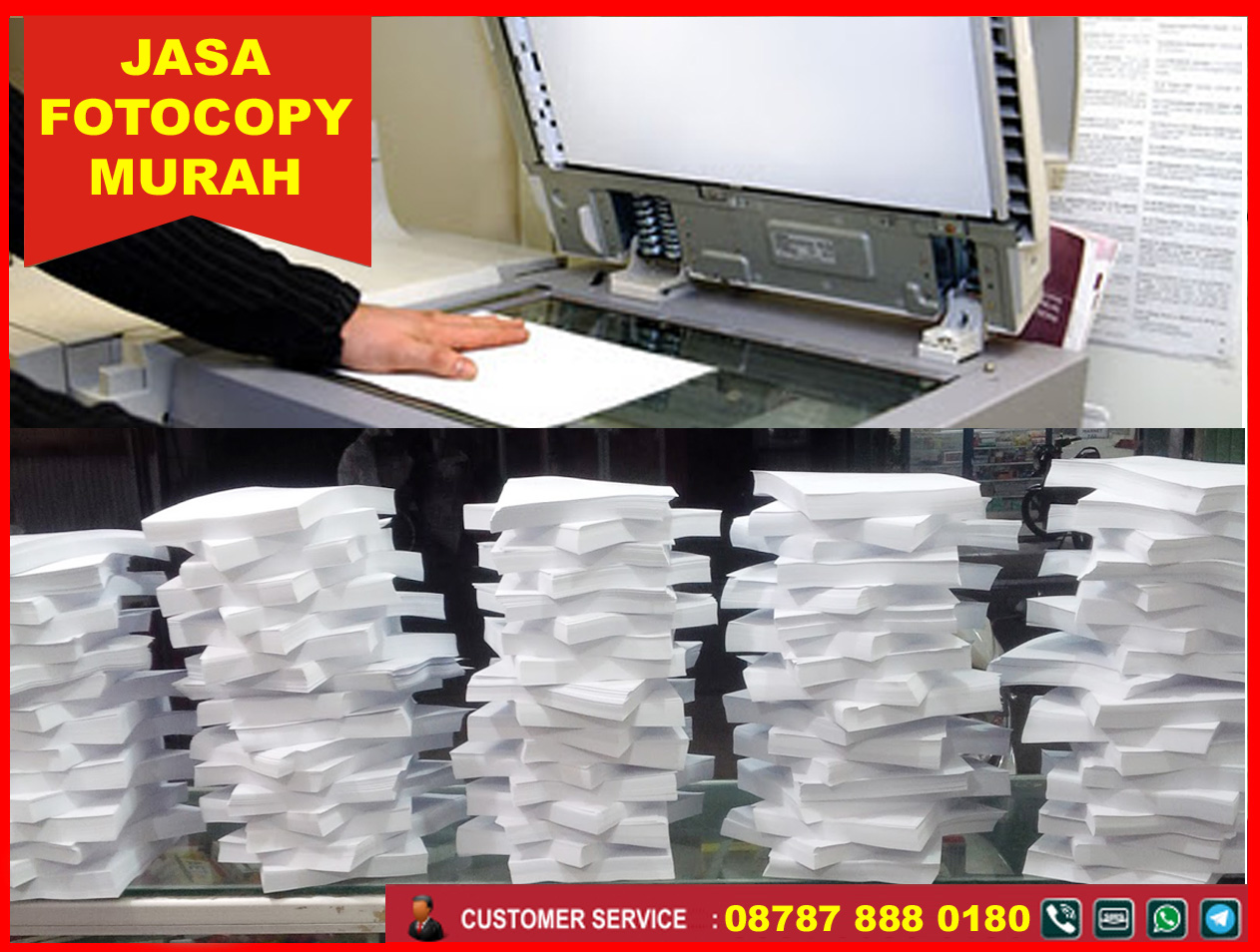 Cetak Percetakan Print Digital Fotocopy Penjilidan Design Murah Jakarta HP / WA+62 813 8776 9575 ...