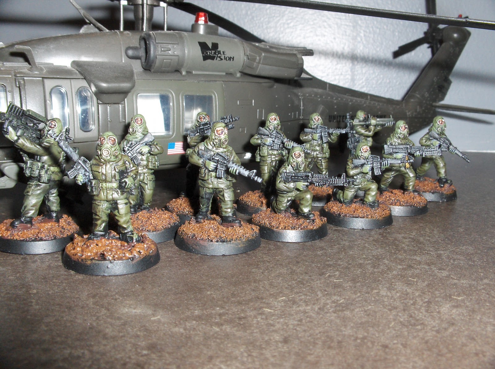 Fawcett Avenue Conscripts: Eureka US Infantry in MOPP Suits