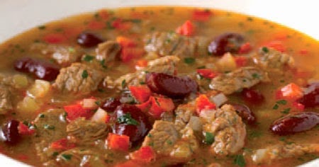 Chili beef and bean soup recipe -Taste USA
