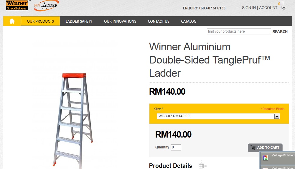 Isaactan.net: Winner Aluminium Double Sided "Tanglepruf" Ladder Review