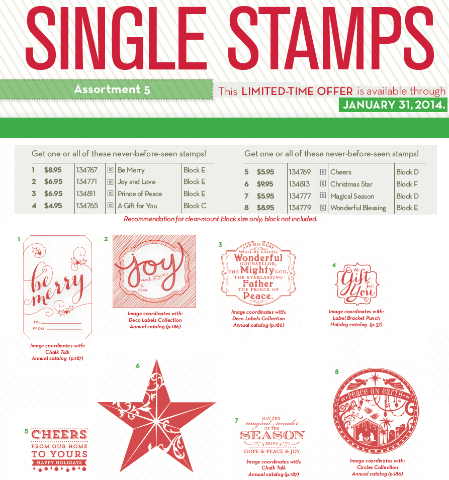 I Dig Stamps: New Holiday Single Stamps from Stampin' Up!