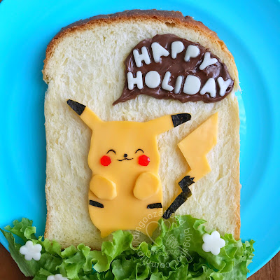 Miki's Food Archives : Pikachu Breakfast Cheese Sandwich 皮卡丘芝士吐司