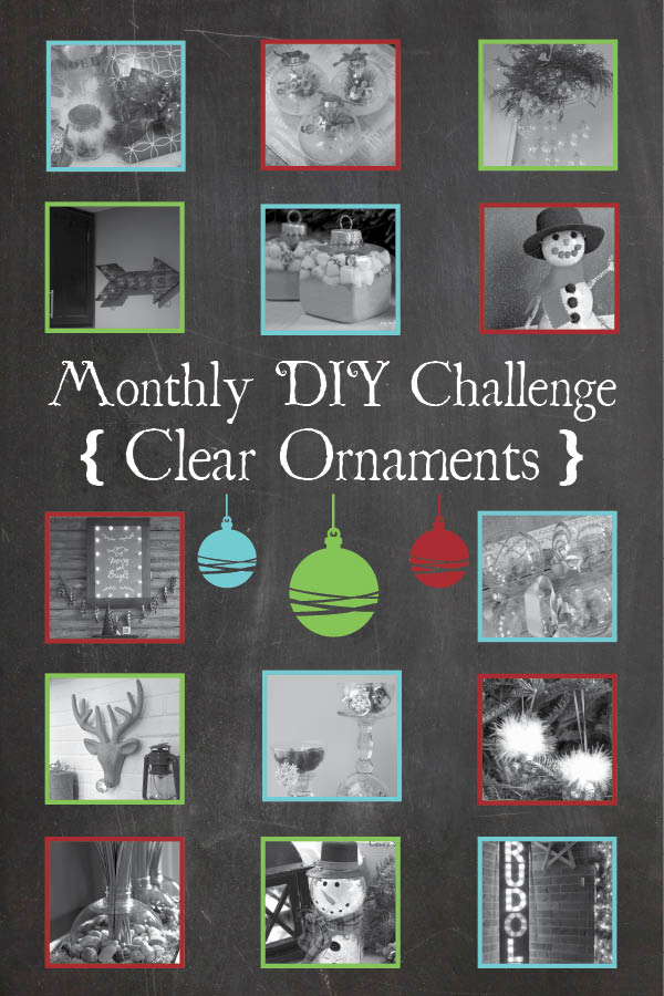 Monthly DIY Challenge- Feather Boa Clear Glass Ornaments | The Inspired ...