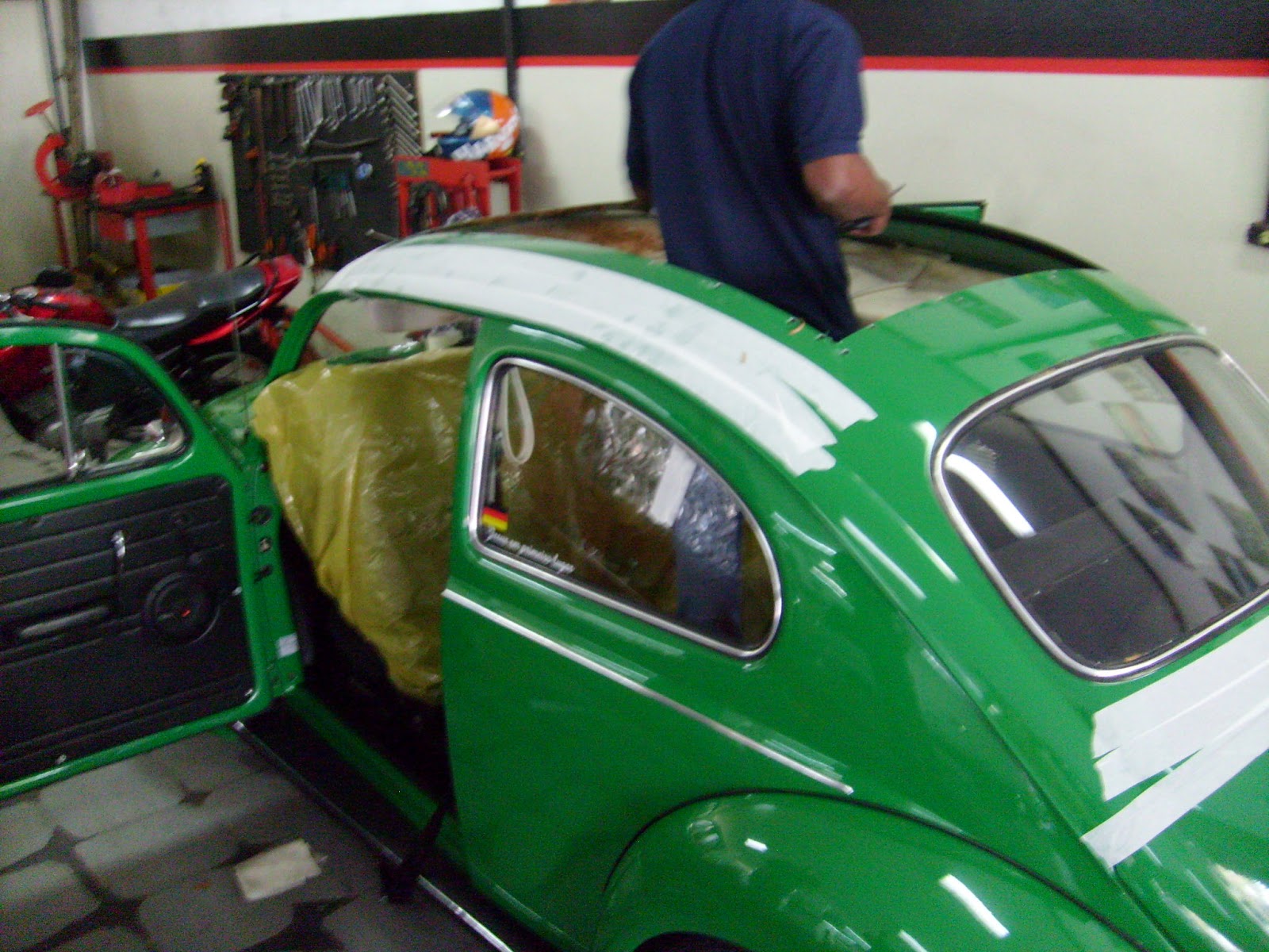 lc3 pneus e rodas: FUSCA 1973 INSTALANDO O RAGTOP