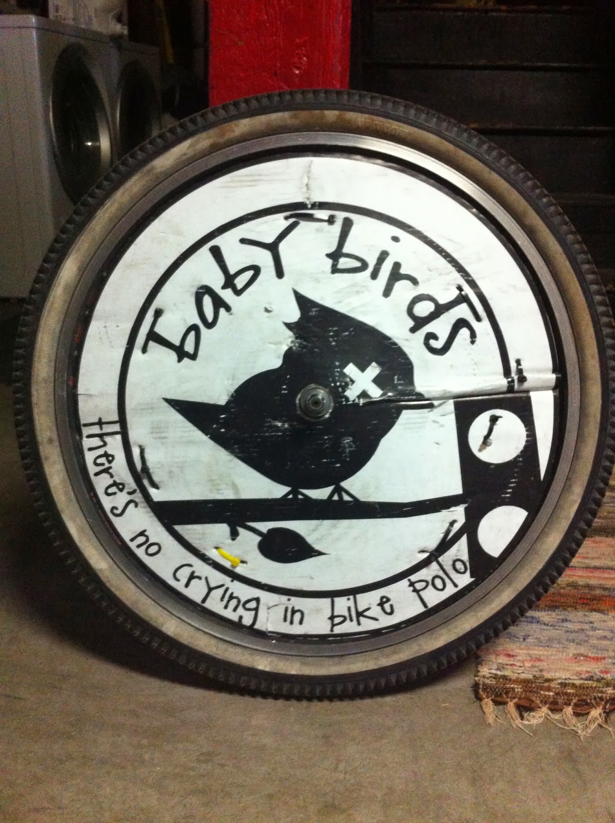 Art for art's sake: Art on Bikes: Bike Polo Wheel Covers