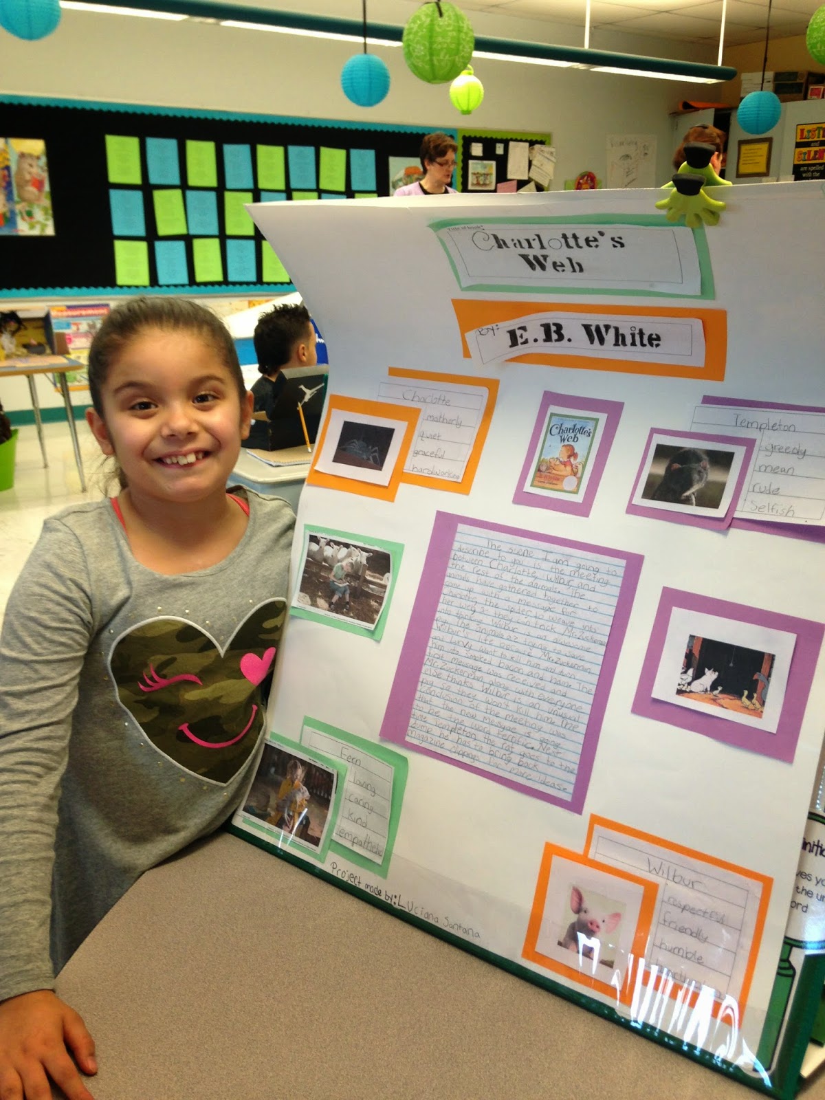 McAuliffe Elementary School: 3rd Grade Charlotte's Web Projects