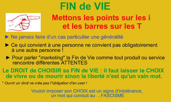 Pour CHOISIR sa fin de vie en toute liberté et PARTIR en PAIX: FIN de ...