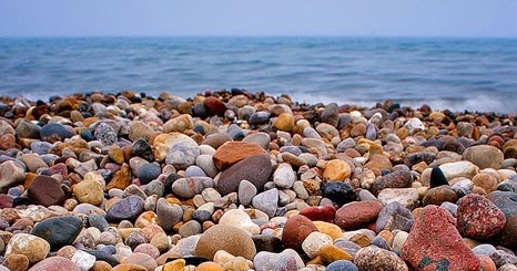 Lake Huron Beach Rocks, Port Huron, Michigan | A1 Pictures