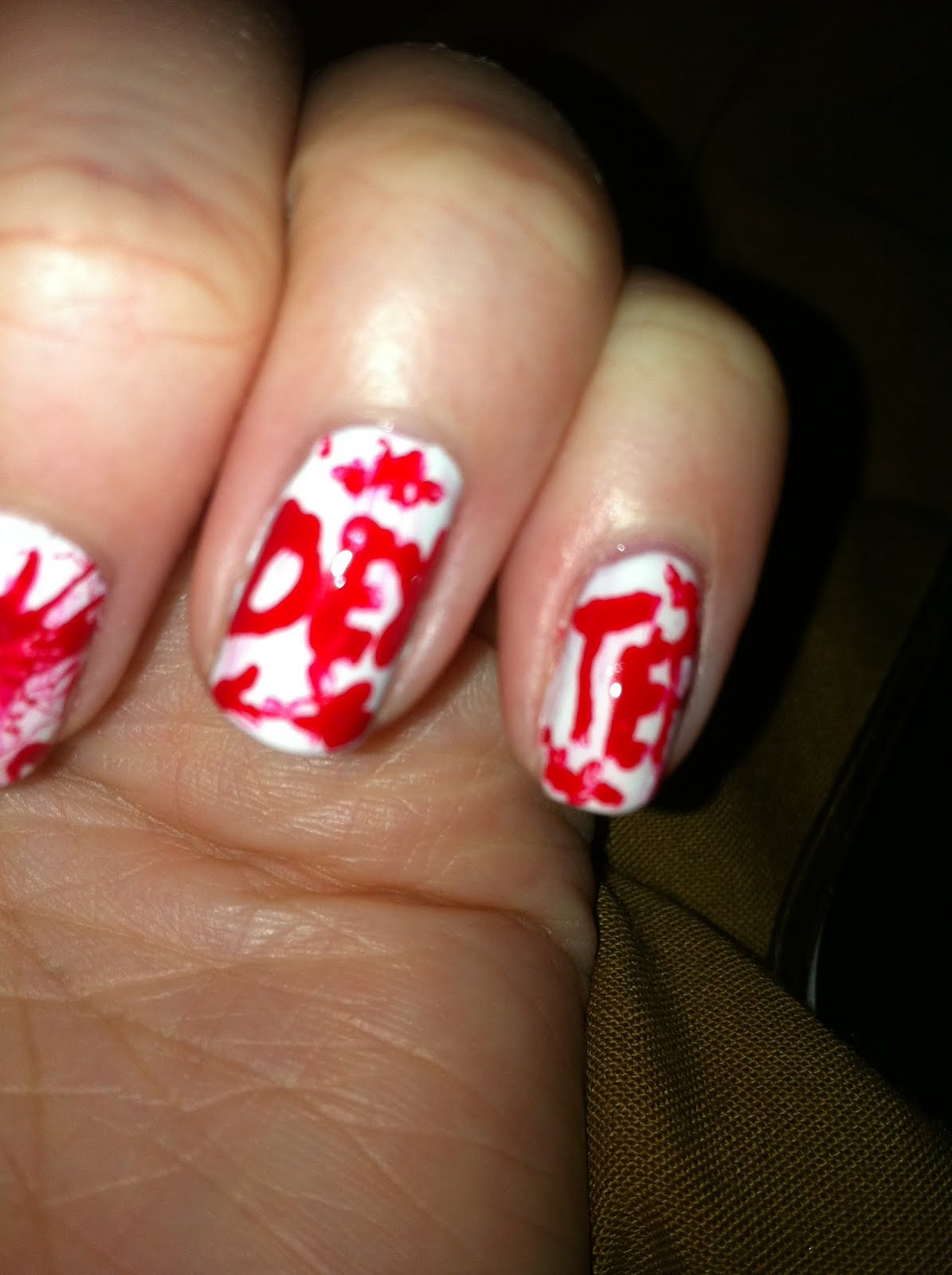 Red High Heels and Polish: Dexter Inspired/Themed Nails