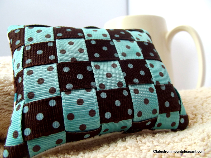 Tales from Mount Pleasant: Woven Ribbon Lavender Pillow Tutorial
