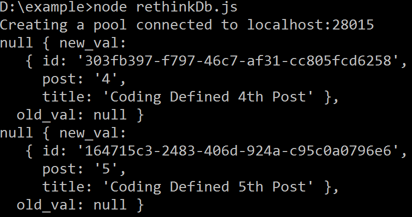 Getting To Know More About Rethinkdb In Nodejs Coding Defined