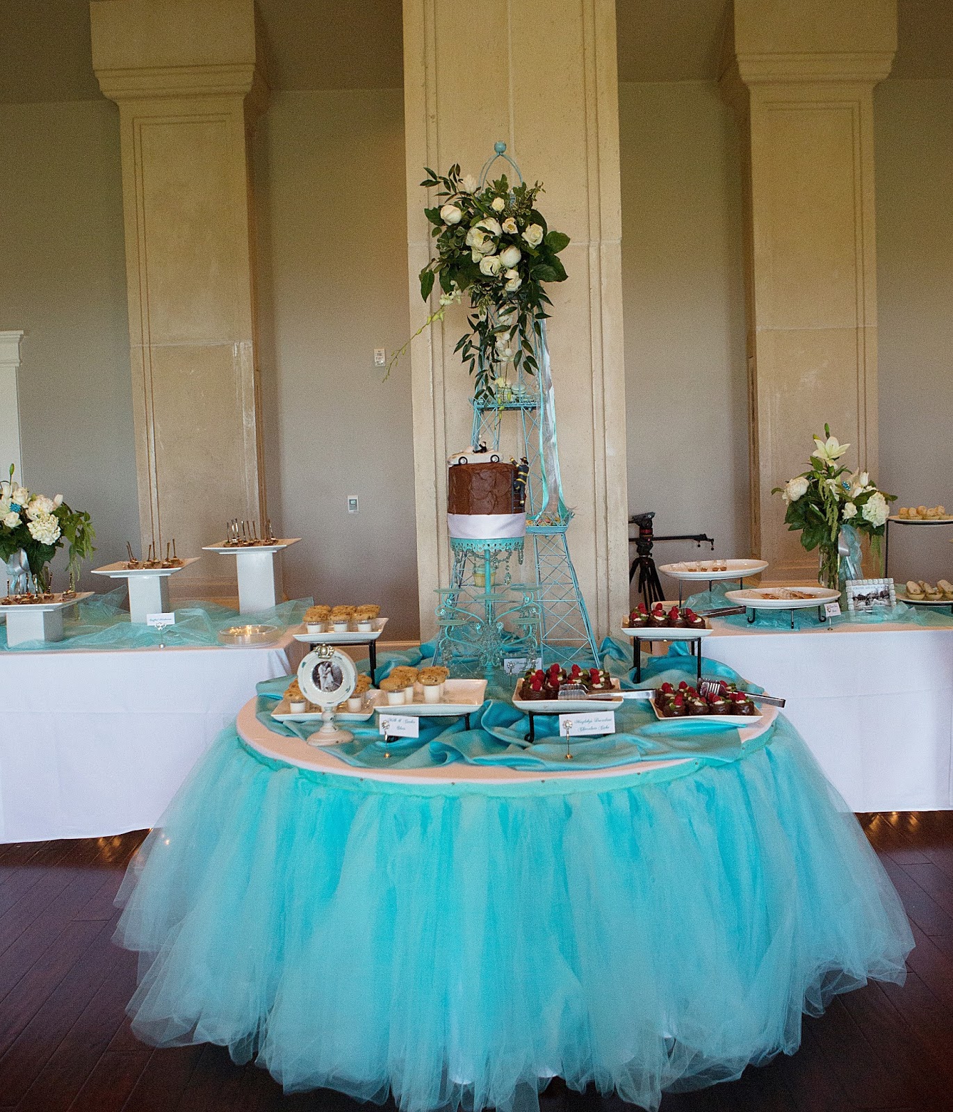 An Aqua French-Inspired Wedding Reception - Purple Chocolat Home