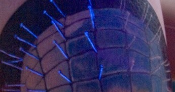 UV Ink: Blacklight Tattoo Designs: UV Hellraiser Pinhead Tattoo